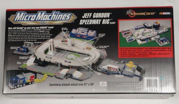 Jeff Gordon Speedway Rig Playset-Micro Machines Nascar