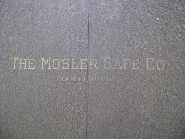 MOSLER SAFE, 75" X 51" X 36 1/2", 2 DOOR, GREEN IS IN LOCKED POSITION ...