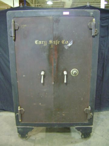 CARY SAFE, 71 1/4" X 4 3 1/2" X 28 1/2", BROWN, 2 DOOR, WEIGHT 2,972 POUNDS