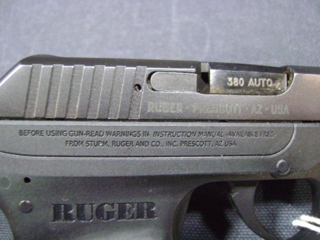 RUGER, 380 AUTO LCP COMPACT PISTOL SER# 374-09700 WITH BOX AND 1 CLIP ...