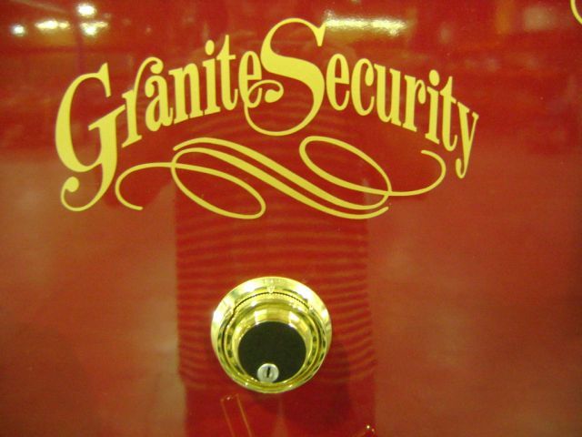 GRANITE SECURITY GUN SAFE, 60" X 30"X 23 3/4", RED 1 DOOR, WEIGHT 656 ...