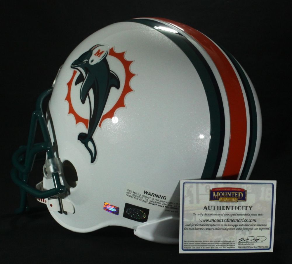 Dan Marino Signed Dolphins Full-Size Helmet: 5 Inscriptions (Marino ...