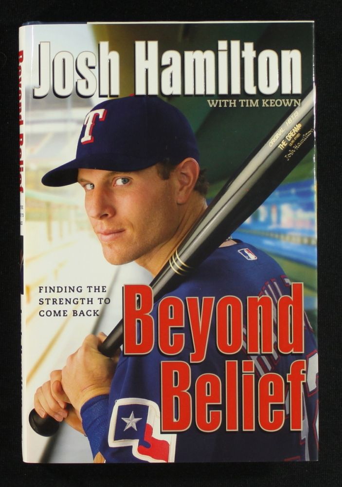 Josh Hamilton Signed Hardcover Book: "Beyond Belief" (GA COA)
