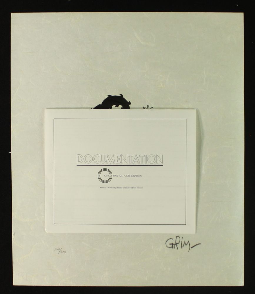 Betty Boop Limited Edition 1990 Lithograph Hand-Signed by Grim Natwick ...