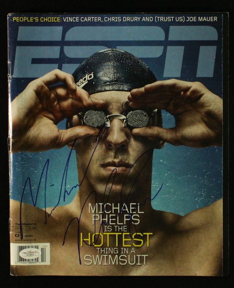 Michael Phelps Signed ESPN Magazine (JSA COA)