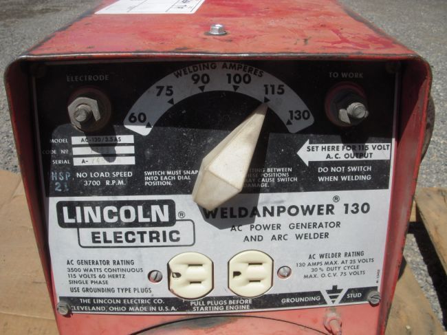 Lincoln WeldanPower 130 Gas Arc Welder