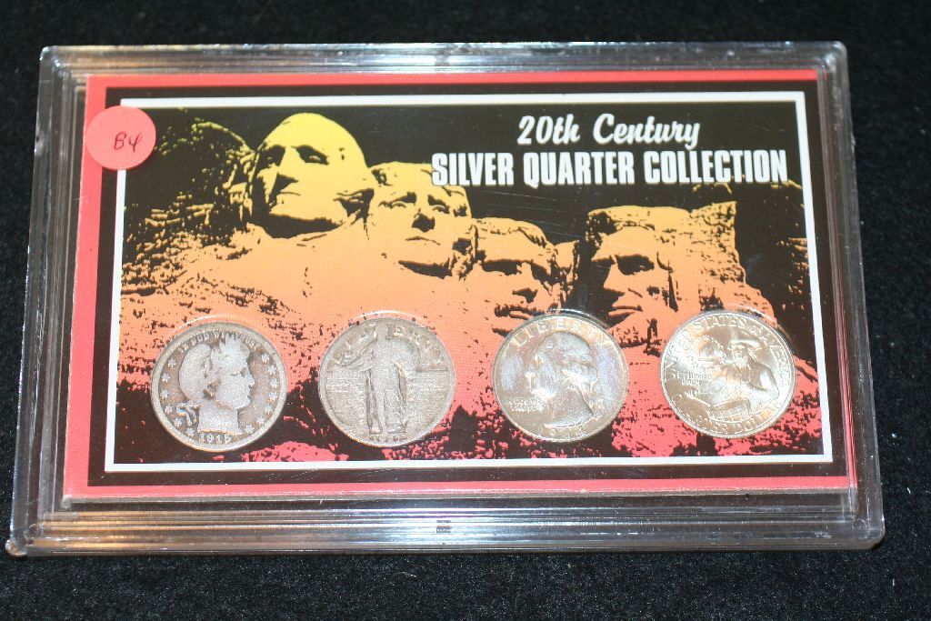 20th Century Silver Quarter Collection; 1915-D Barber Quarter, 1927 ...