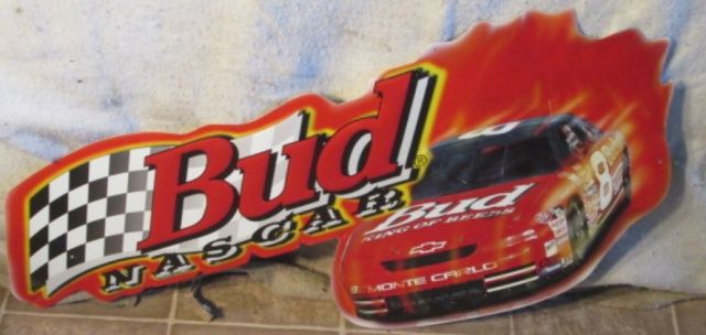 Bud Nascar Metal Sign
