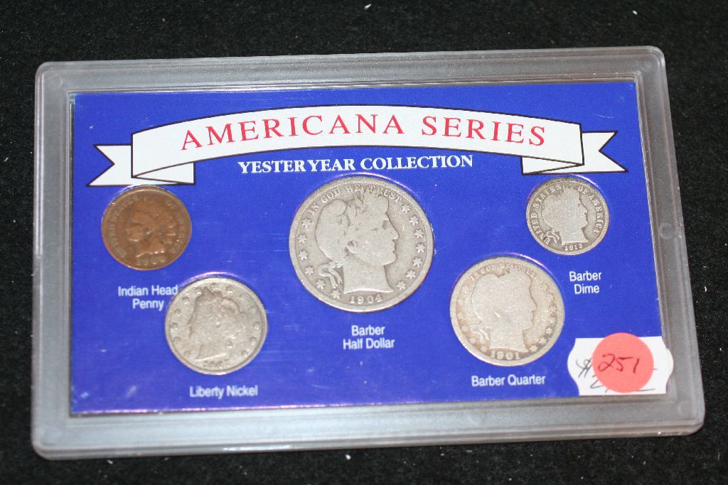Americana Series "Yesteryear Collection" Coins; Indian Head One Cent ...