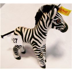 STEIFF Ossi Zebra, Standing, Trevira Velvet. #1512/16.