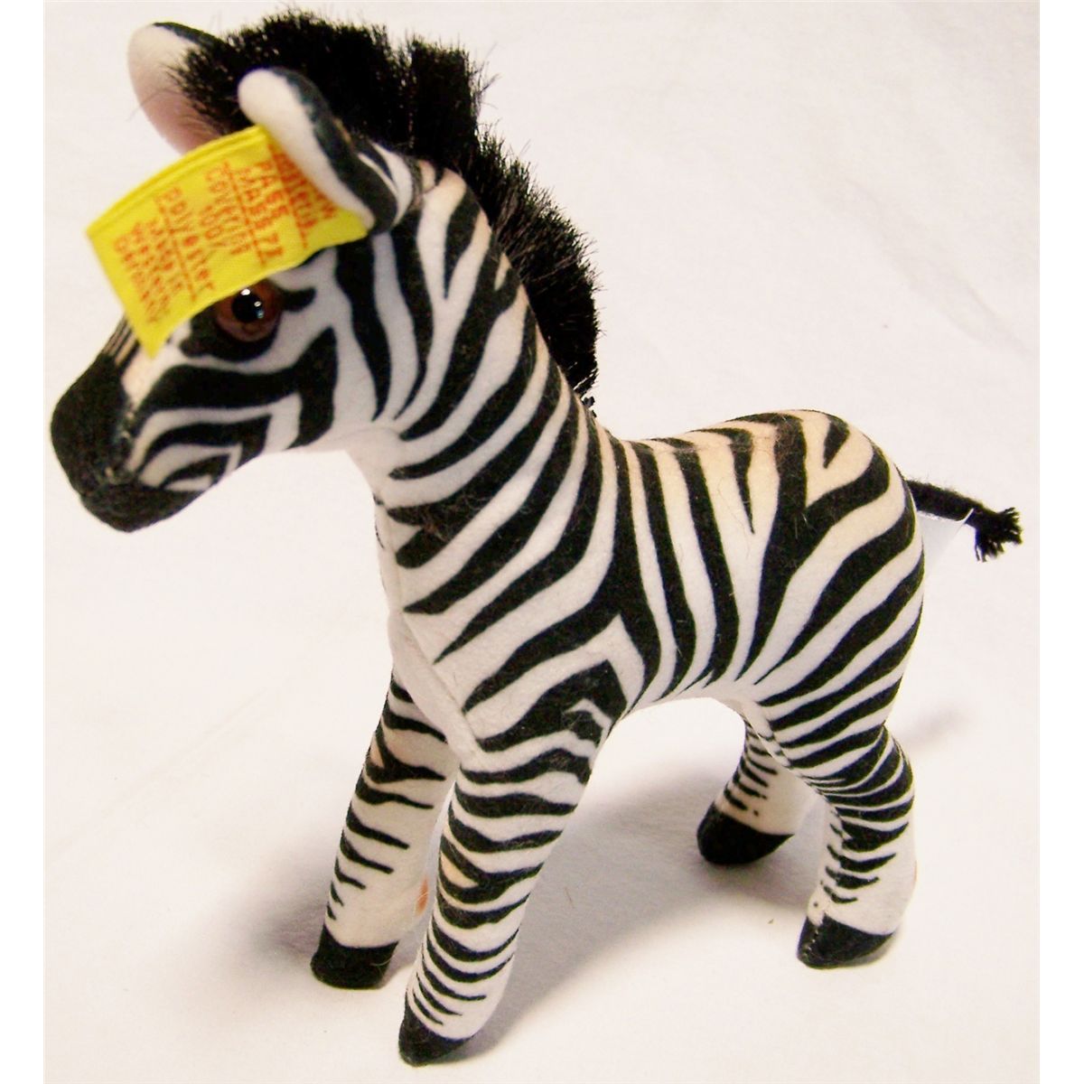 STEIFF Ossi Zebra, Standing, Trevira Velvet. #1512/16.