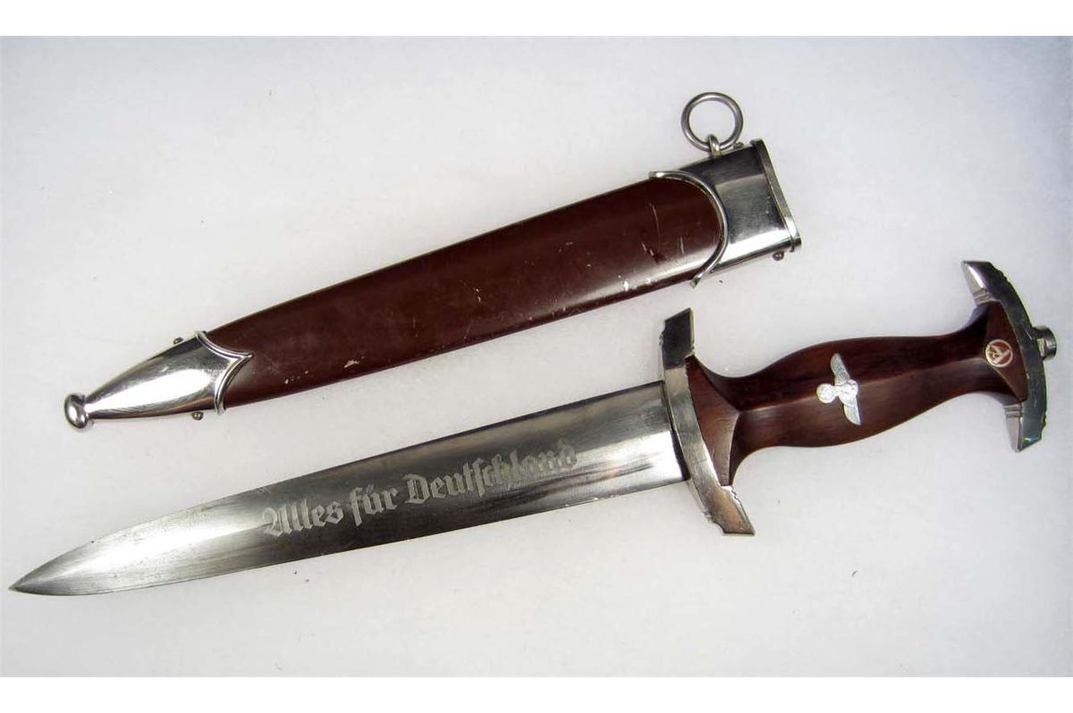 GERMAN NAZI SA BROWN SHIRTS ENLISTED MANS DAGGER W/ SCABBARD