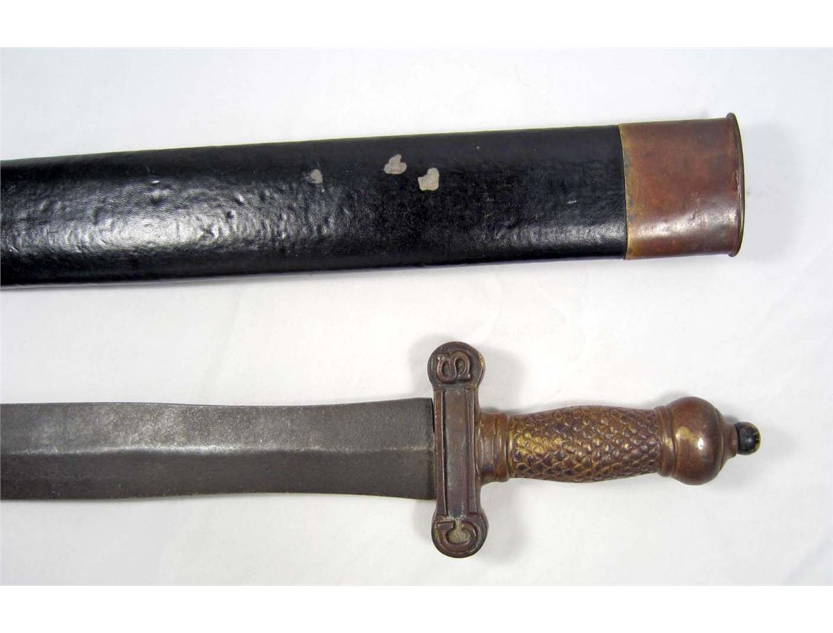 RARE CONFEDERATE CIVIL STATES CS CIVIL WAR ERA COMBAT SHORT SWORD W ...