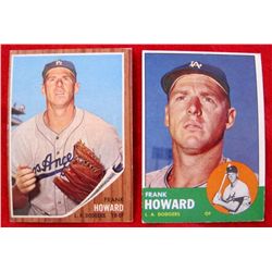 1962 & 1963 Topps Frank Howard Baseball Cards