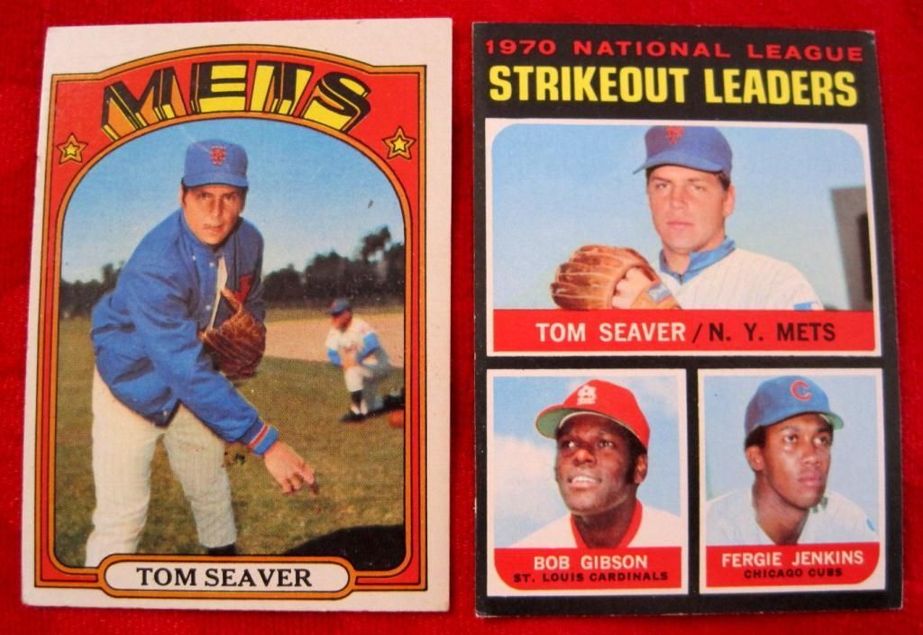 1971 & 1972 Topps Tom Seaver Baseball Cards
