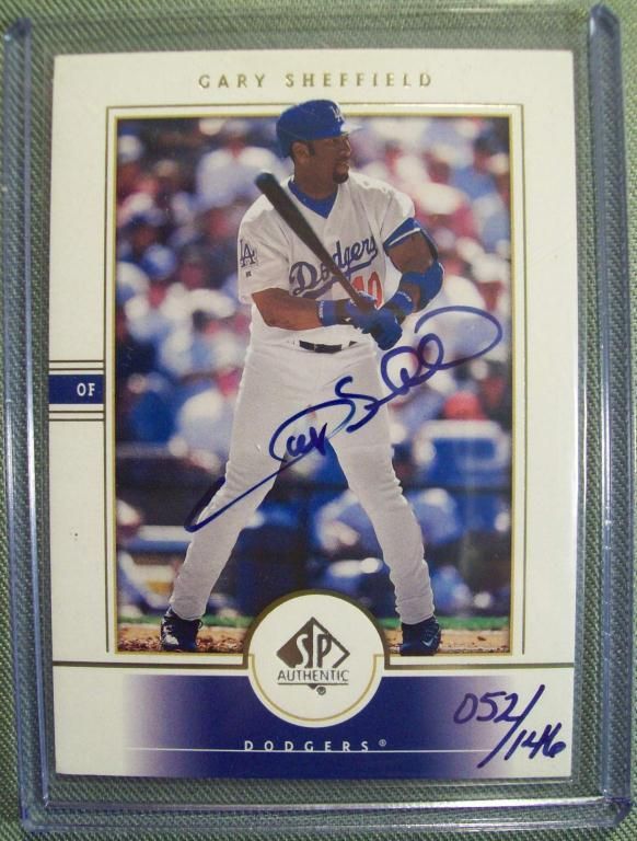 Autographed Gary Sheffield Baseball Card