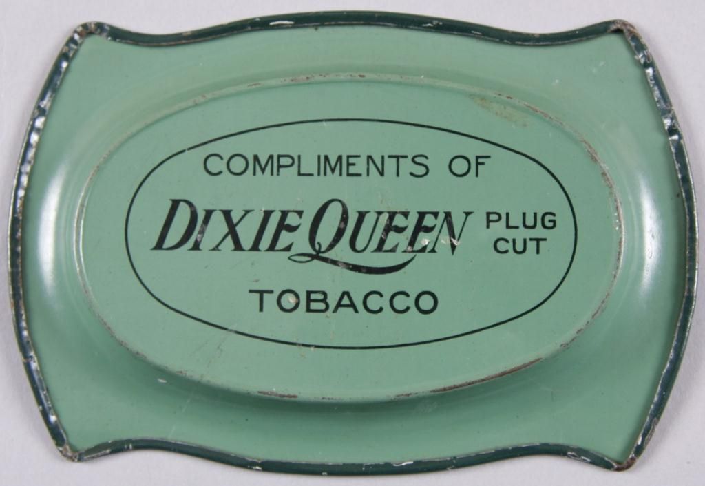 Original Tin Advertising Tray -Dixie Queen Tobacco"Compliments of Dixie ...