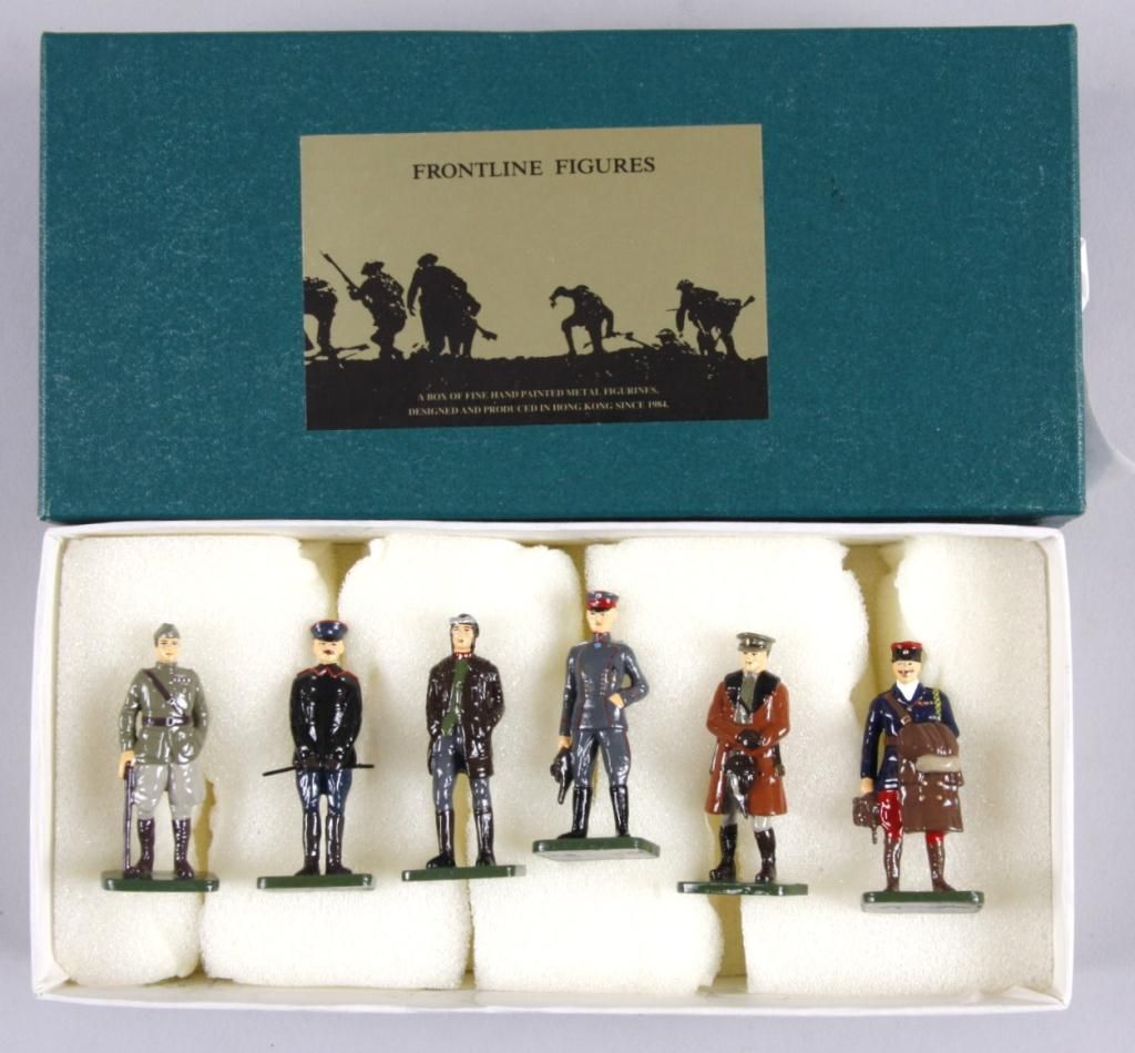 Frontline Figures Hand Cast Toy SoldiersWWI air aces, 6 different types ...