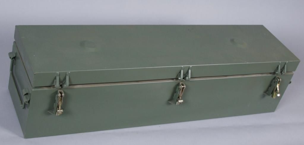 US Military Large Metal Storage ContainerMeasures 12x12x48