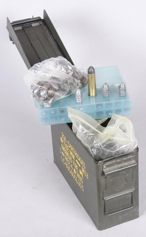 Small Ammo Can with AmmoIncludes 7 loaded rounds of .577 Snider, some ...