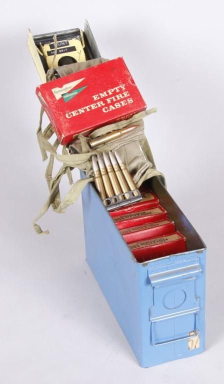 Small Ammo Can Full of .303 BrassSome loaded ammo