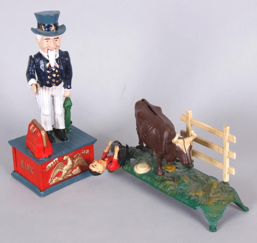 Collection of 2 High Quality Reproduction BanksIncludes 1 "Uncle Sam ...