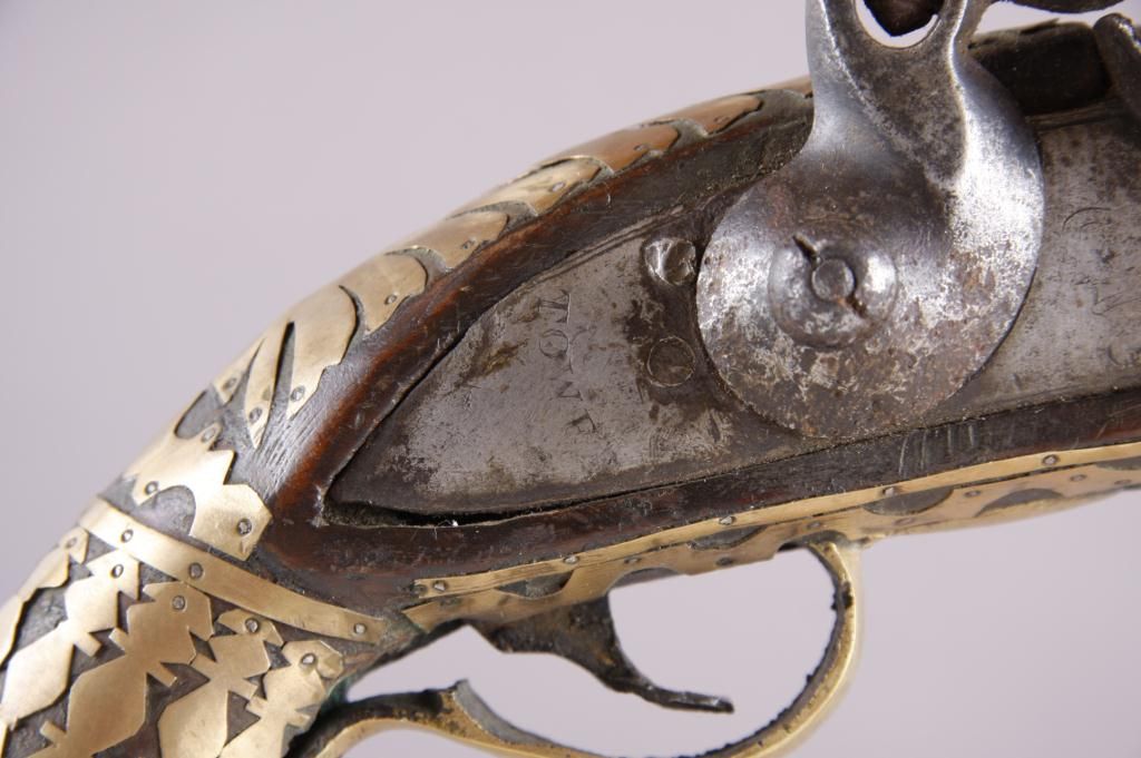 Early British 19th Century Musket Cal 60-69SN:NVSN, Lock showing tower ...