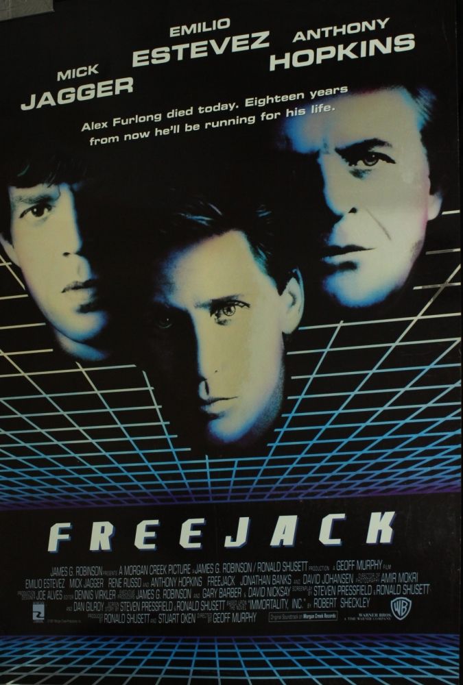 Freejack Vintage 1991 Movie Poster with Mick Jagger, Emilio Estevez ...