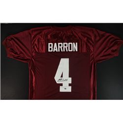 Mark Barron Signed Alabama Jersey (Barron Hologram)