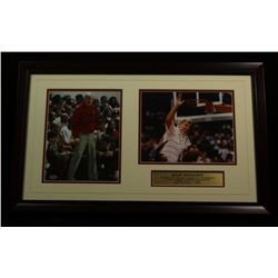 Bob Knight Signed Indiana 16x26 Custom Framed Piece (JSA COA)
