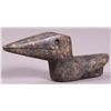 Native American Indian Artifact, Bird Effigy Pipe, Black Stone,