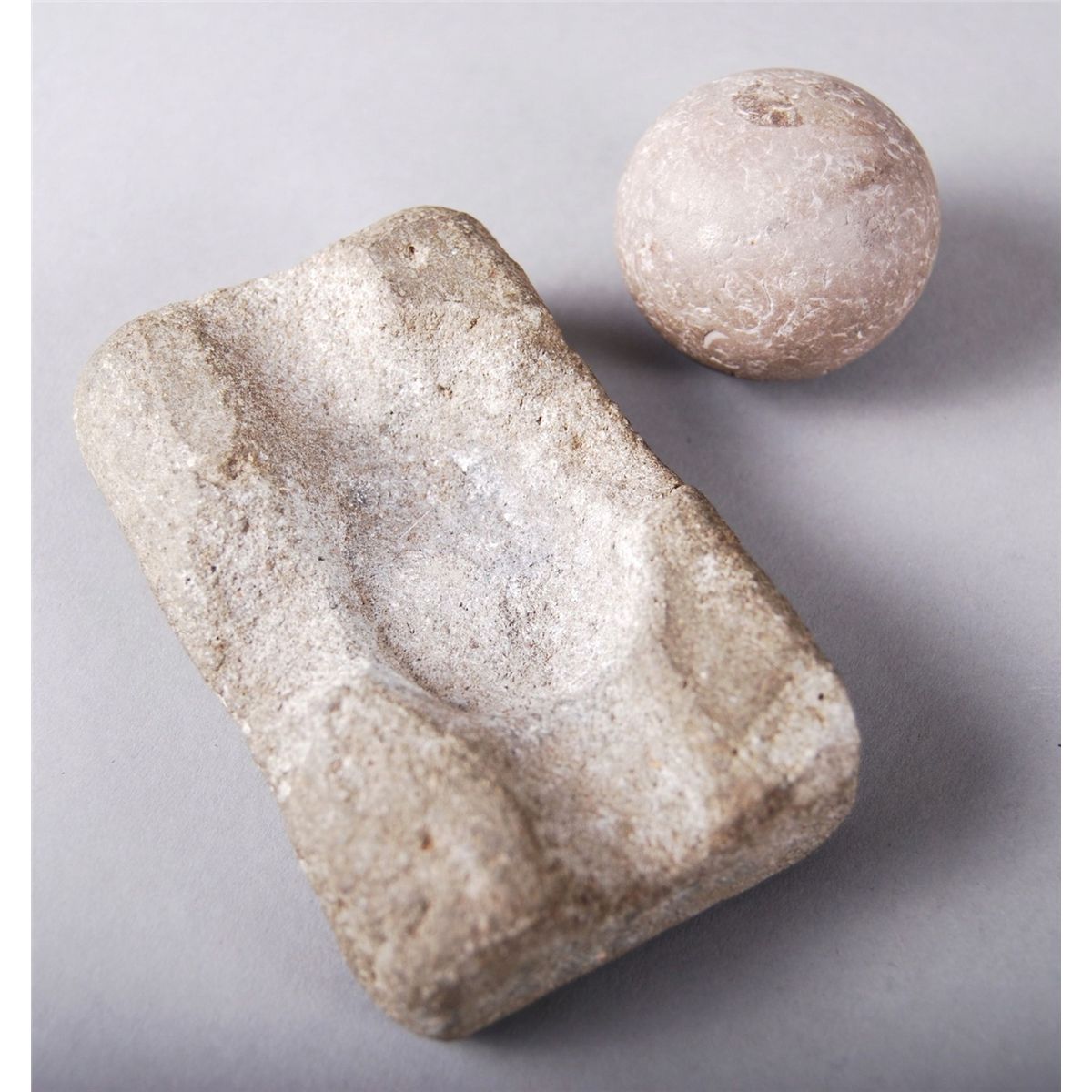 Native American Indian Artifact, Unusual Mano nad Metate, Old [H…