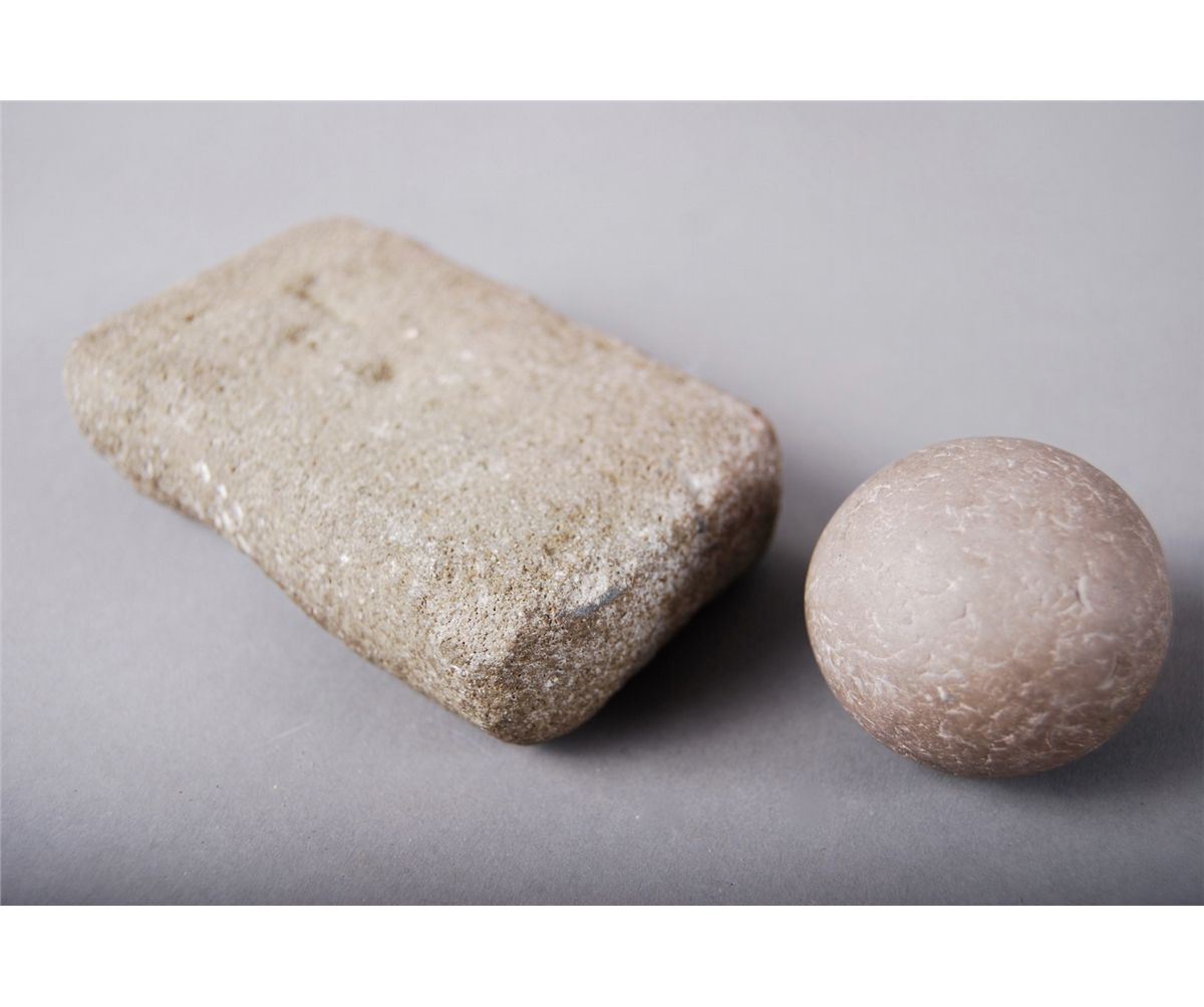 Native American Indian Artifact, Unusual Mano nad Metate, Old [H…