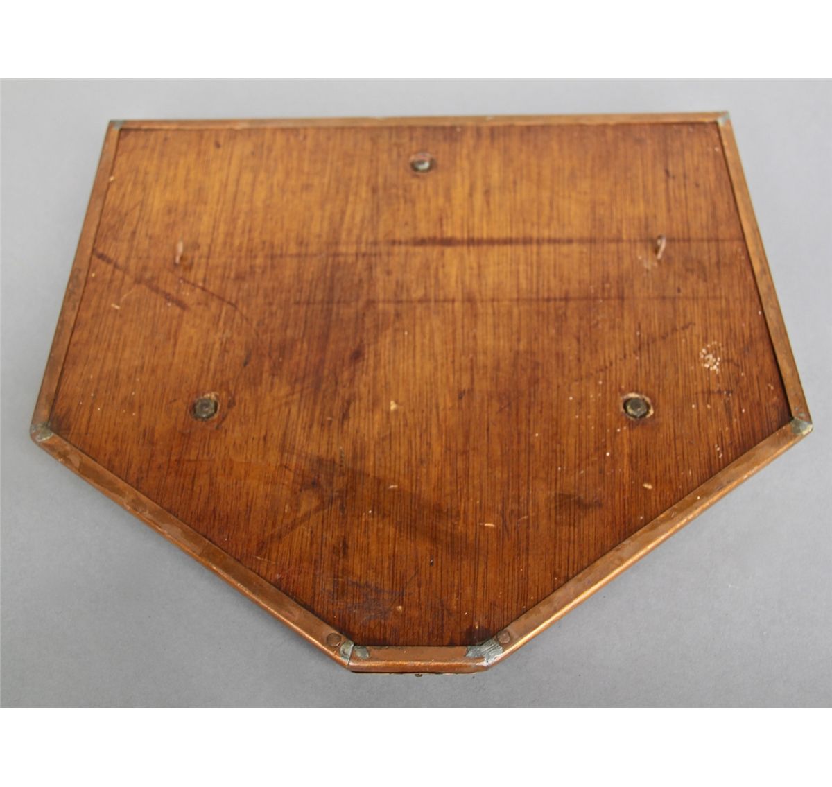 Indian Head Plaque (Diamond shape) 1970's Copper on Wood…