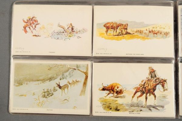 Collection of 95 Vintage Western Postcards