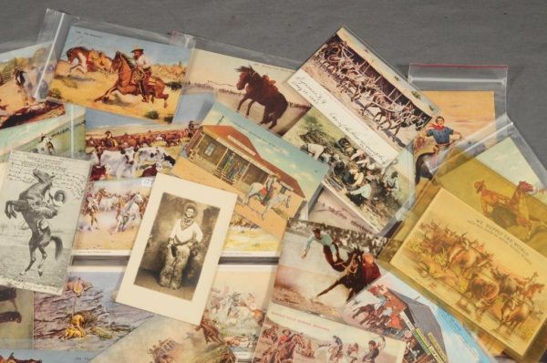 Collection of 95 Vintage Western Postcards