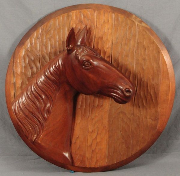 Vintage Western Horse Head Plaque