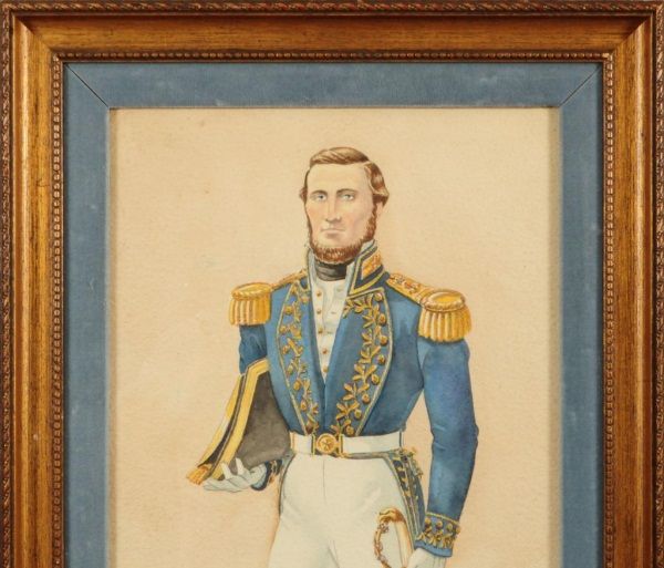 Commodore Edwin W. Moore Capt. Texas Navy Painting