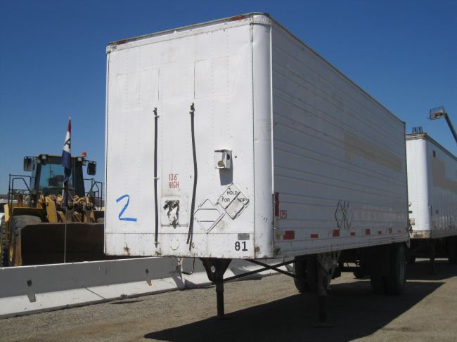 1980 Utility Box Van Trailer
