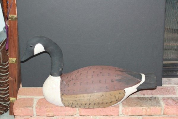 Ed Smith Carved Goose Decoy, Chester, Illinois