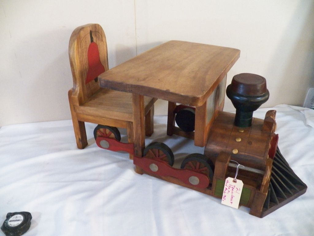 Train Desk & Chair Vintage Handcrafted made in the early 60's Train 29 ...