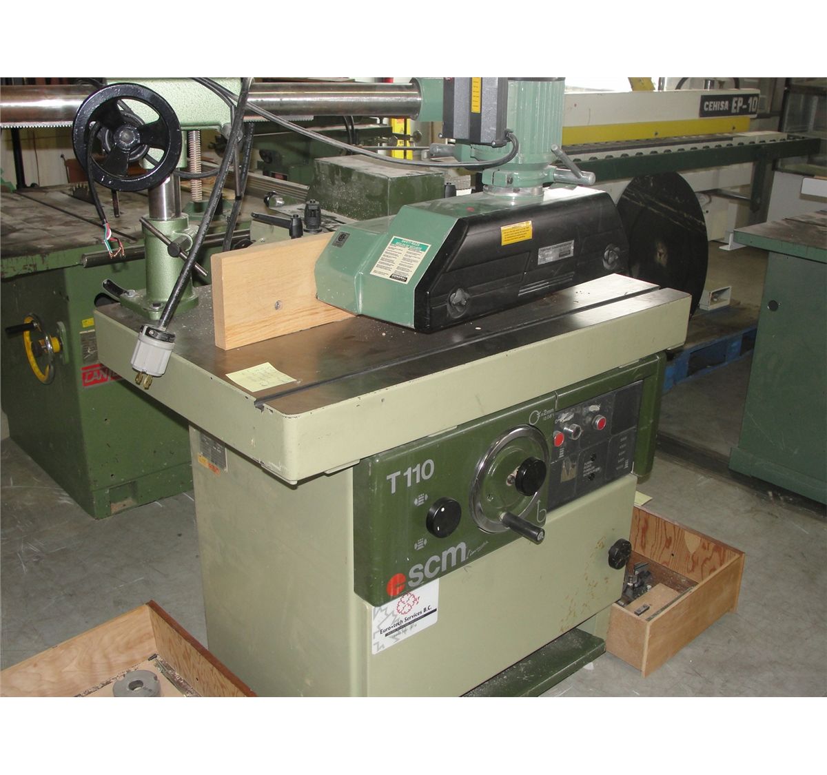 SCM T110 3phase shaper 1 1/4 spindle