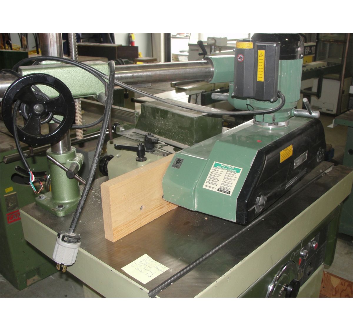 SCM T110 3phase shaper 1 1/4 spindle