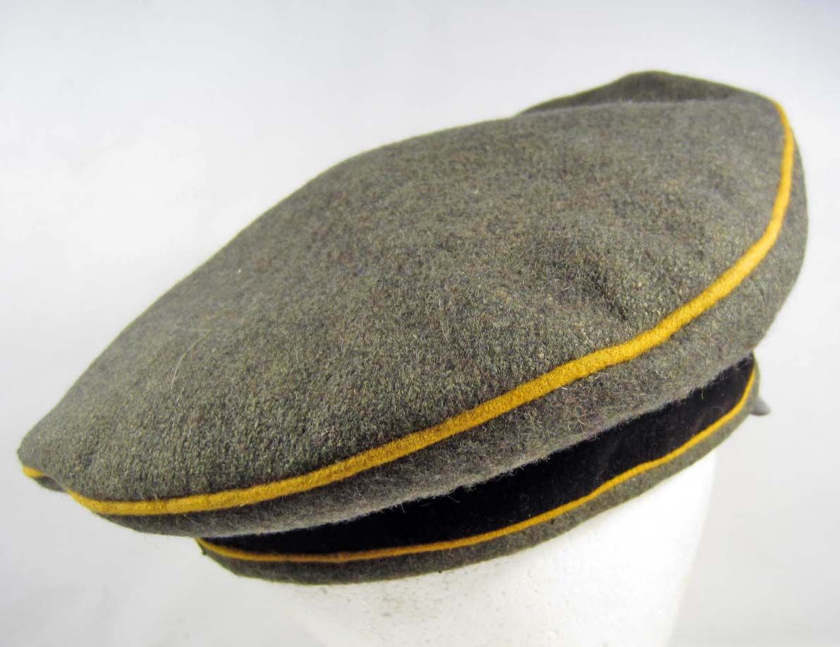 GERMAN NAZI WAFFEN SS CAVALRY OFFICERS CRUSH VISOR CAP