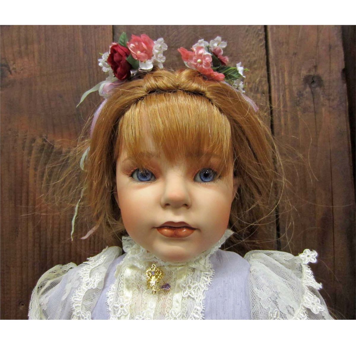 DONNA RUBERT PORCELAIN COLLECTIBLE DOLL "BETTINA" IN ORIGINAL BOX
