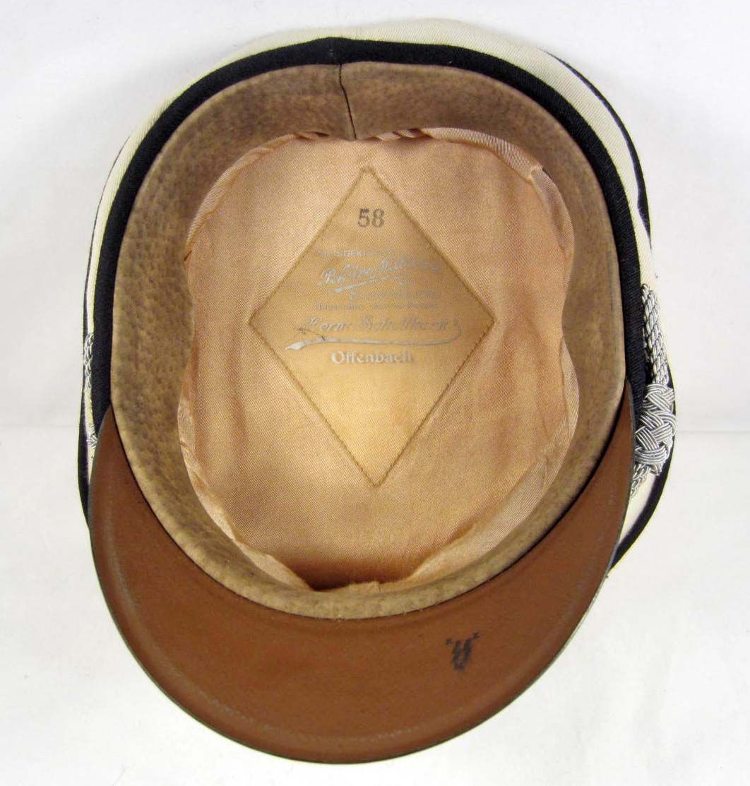 GERMAN NAZI ALLGEMEINE SS OFFICERS SUMMER VISOR CAP