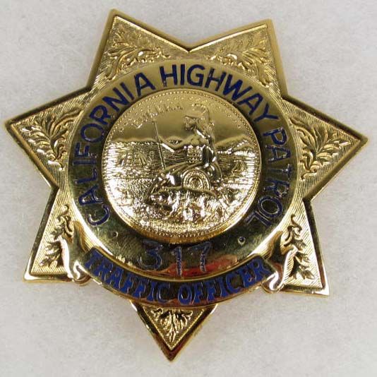 CALIFORNIA HIGHWAY PATROL POLICE LAW BADGE