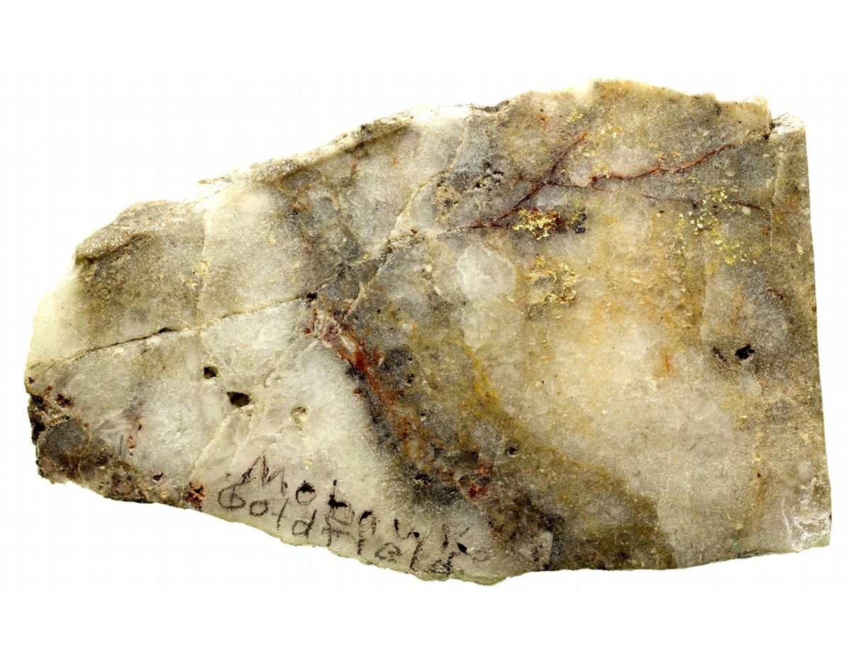 Gold Ore Rock Specimen NV - Goldfield,Esmeralda County - c1907 ...