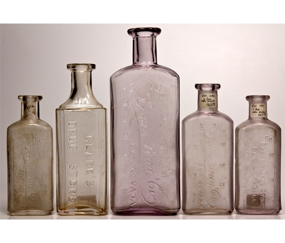 Lewis Drug/Clark Drug Store Bottles NV - Ely,White Pine County ...