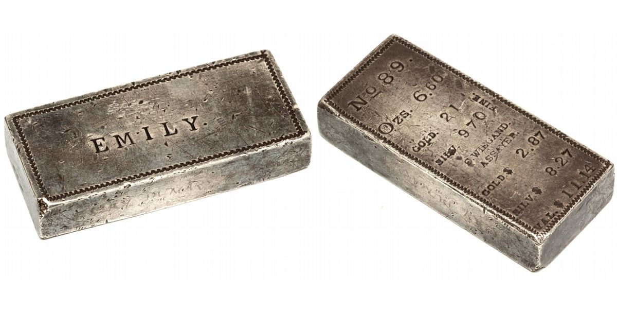 Emily Wiegand Silver Ingot NV - Gold Hill,Storey County - c1860s ...
